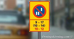 Datumparkering - Övningskörning